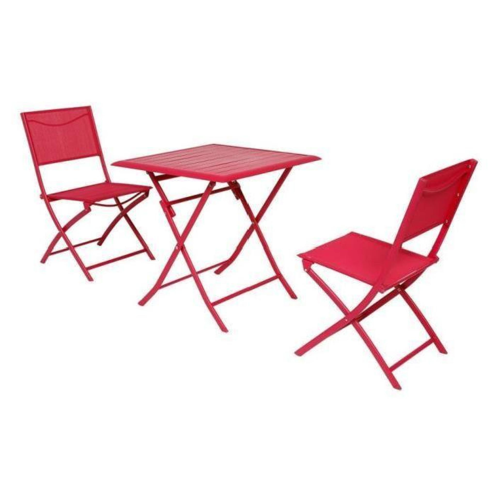 Table Azua Hesperide Pliante Alu Cerise 2 Places - Achat pour Table ... Table Azua Hesperide Pliante Alu Cerise 2 Places - Achat pour Table ...