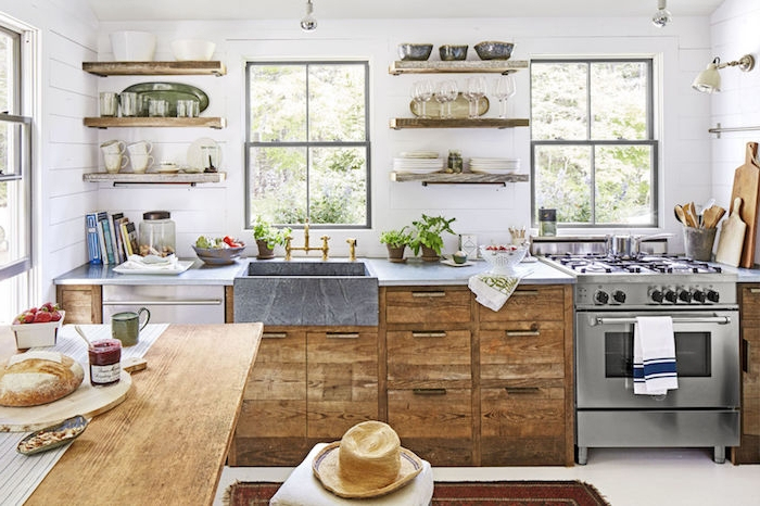 1001 + Idées Pour Aménager Une Cuisine Campagne Chic Charmante avec ... 1001 + Idées Pour Aménager Une Cuisine Campagne Chic Charmante avec ...